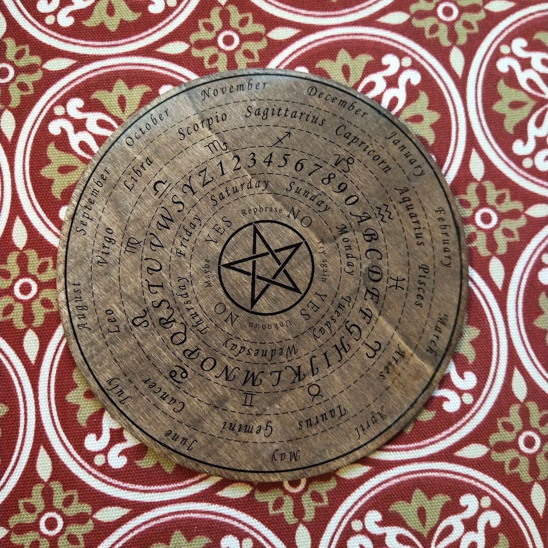 Pendulum Board Handmade Wooden Ritual Disc 6 Inch Diameter - Etsy