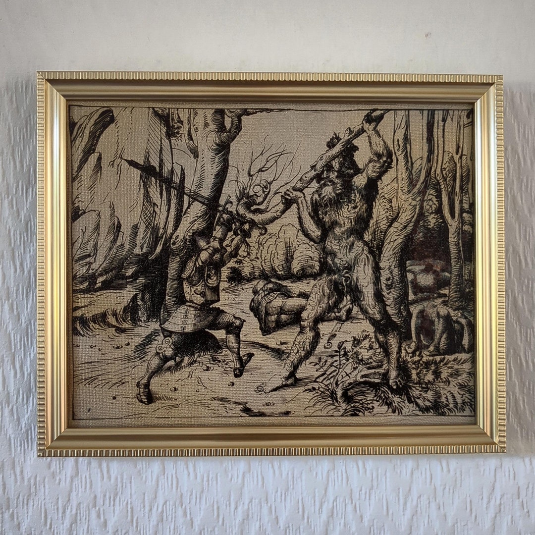 Fight in the Forest | Hans Burgkmair, 1500s | Handmade Framed ...