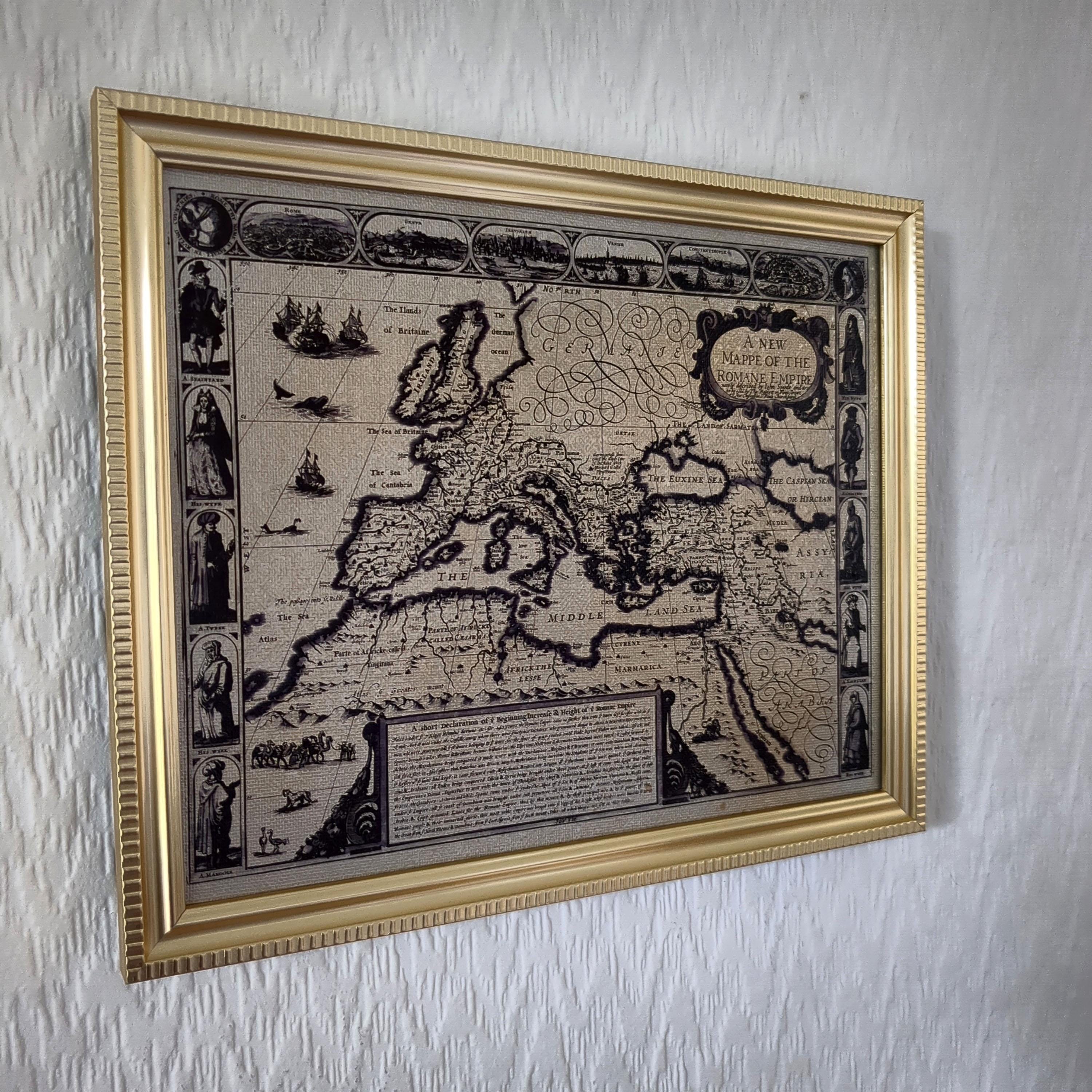 New Mappe of the Romane Empire | John Speed, 1626 | Handmade ...