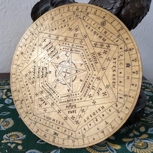 Sigil of Ameth | Engraved Wooden Altar Plate | Choice of Sizes | Symbol ...