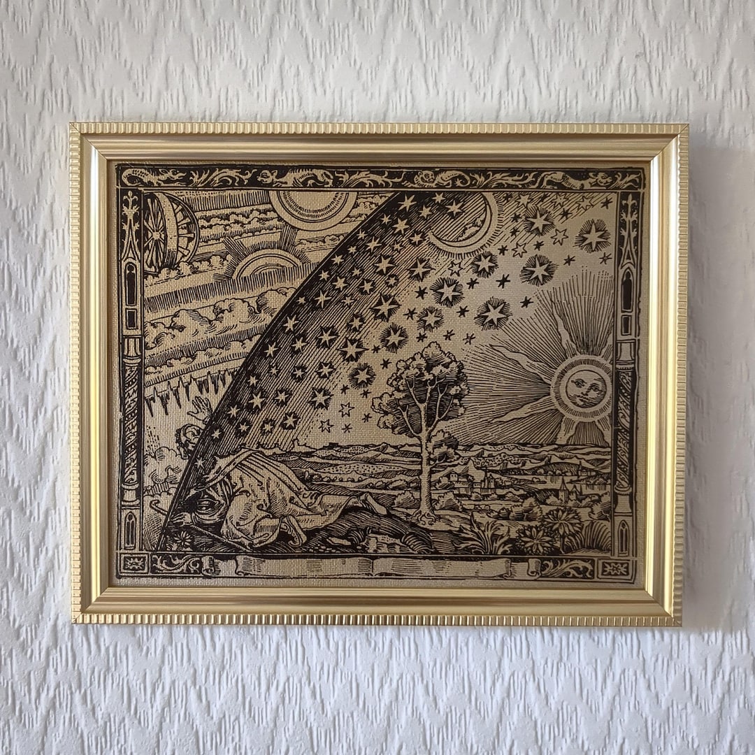 The Flammarion Engraving, 1888 | Woodcut | Framed Reproduction on ...