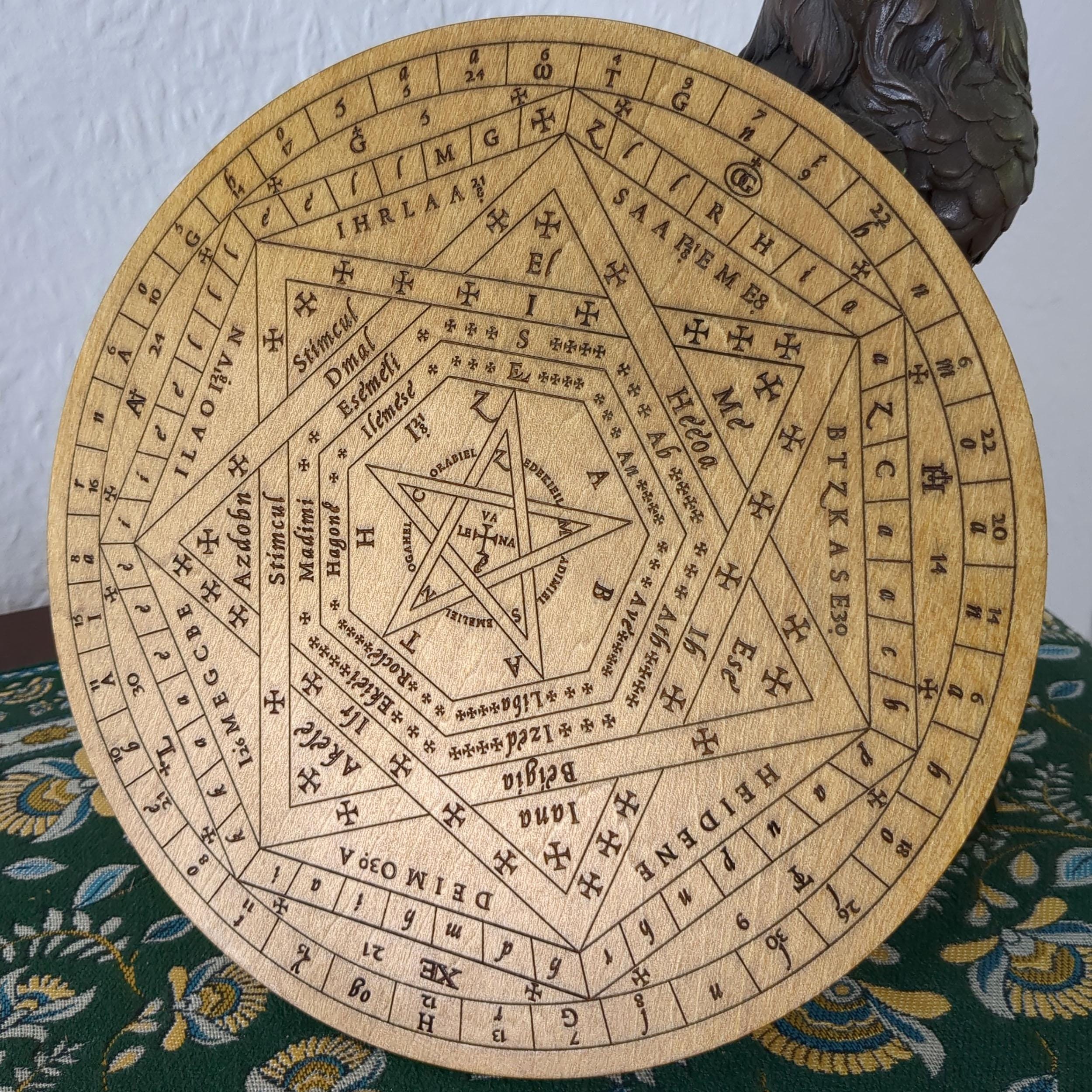Sigil of Ameth | Engraved Wooden Altar Plate | Choice of Sizes | Symbol ...