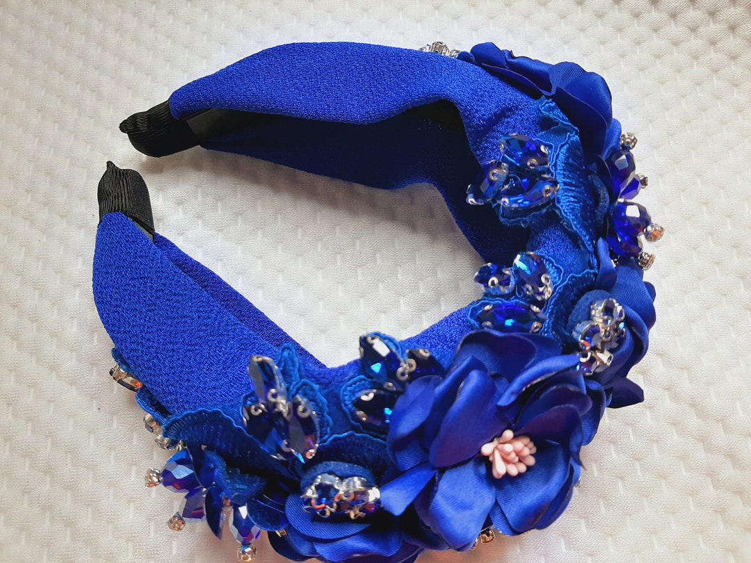 Royal Blue Headband - Etsy
