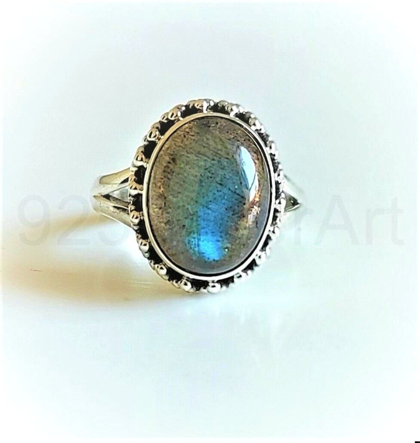 Natural Labradorite Ring Natural Stone Ring 925 Sterling - Etsy