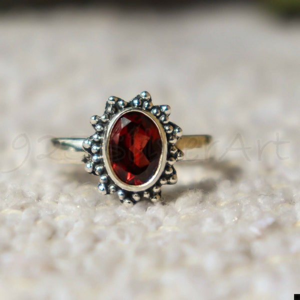 Red Stone Ring - Etsy