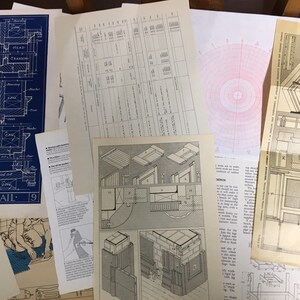 TECHNICAL and MECHANICAL Book Pages, Set of 10, for Journals, Glue ...