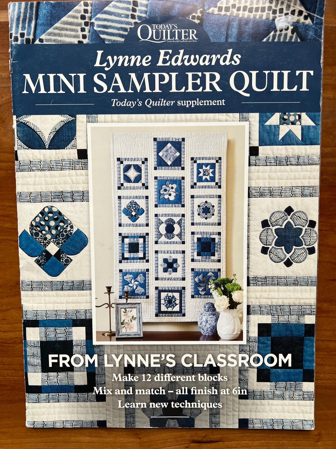 Mini Sampler Quilt Book by Lynne Edwards! 12 Different 6-inch Blocks ...
