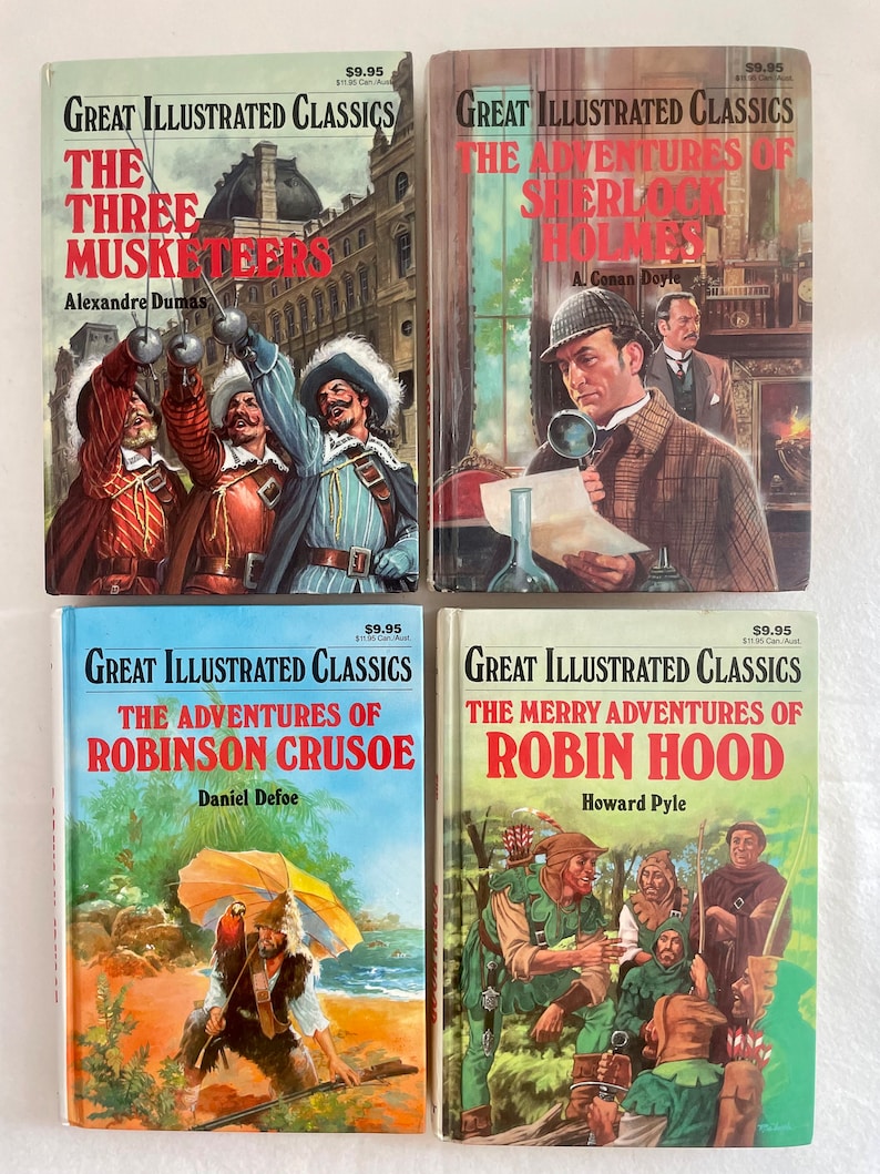 Vintage "great Illustrated Classics" Books - Several Different Titles ...