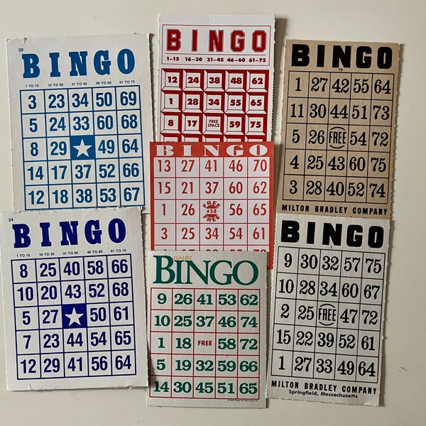 Vintage Bingo Cards - Etsy