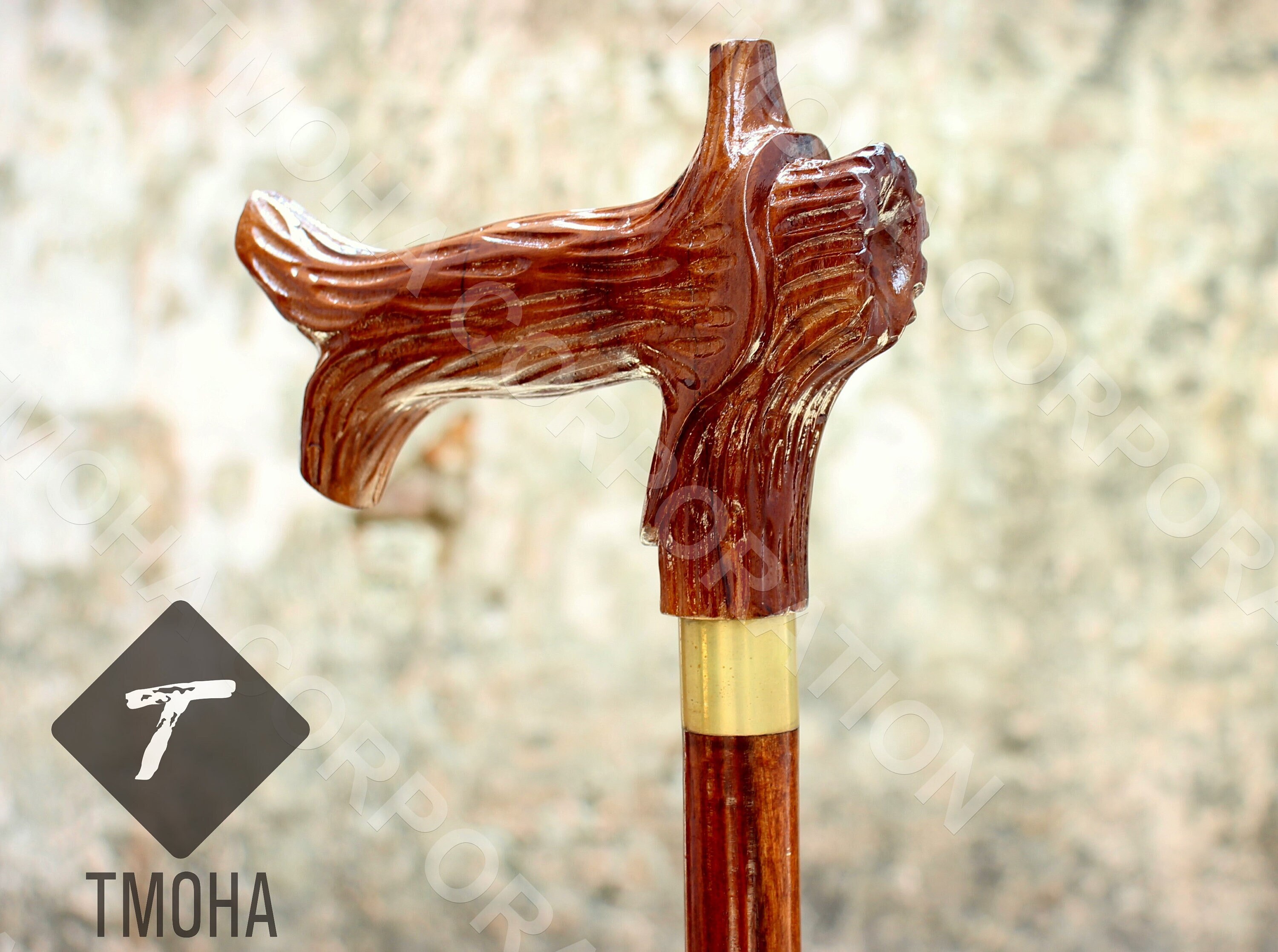 Rare Antique Cane Walking Stick Tree Branch Designer Walking Cane ...