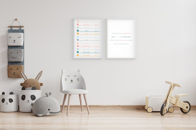 Months of the Year Poster| Months Printable | Homeschool Learning ...