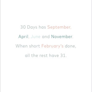 Months of the Year Poster| Months Printable | Homeschool Learning ...