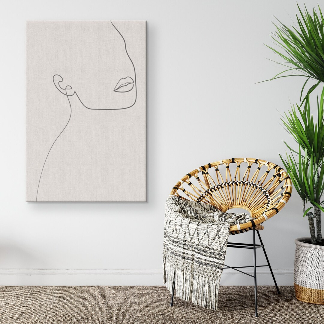 Continuous LINE ART Feminist Poster FEMALE Line Art - Etsy