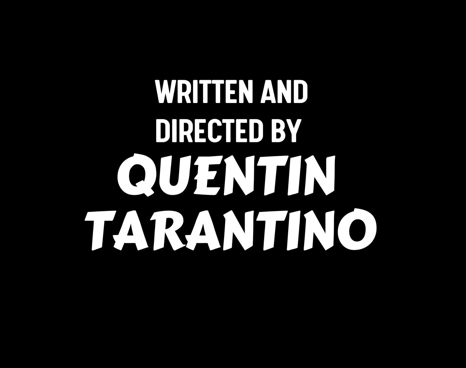 Written And Directed By Quentin Tarantino SVG Shirt Svg | Etsy