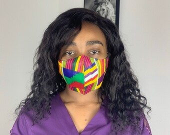 African Print Mask | Etsy