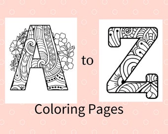 Zentangle Coloring | Etsy
