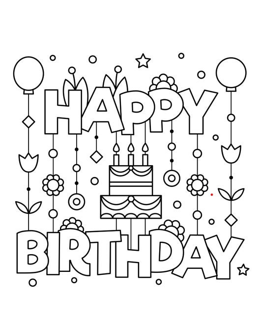 Birthday Coloring Book | Kids | Relax | Digital Download | Birthday Boy ...