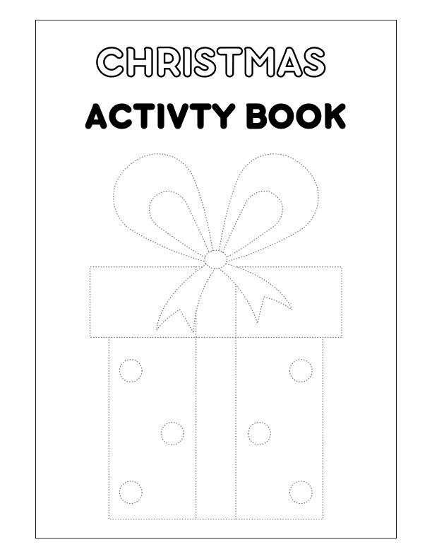 Coloring Book Kids young Children Santa Christmas Educational Fun ...