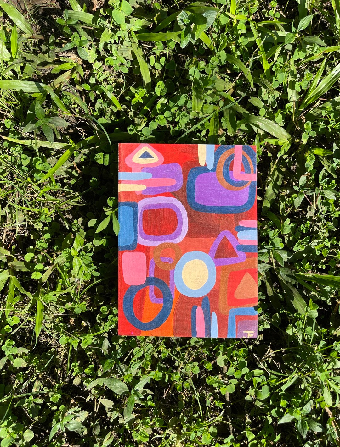 Random Shapes in Random Colors Art Print - Etsy