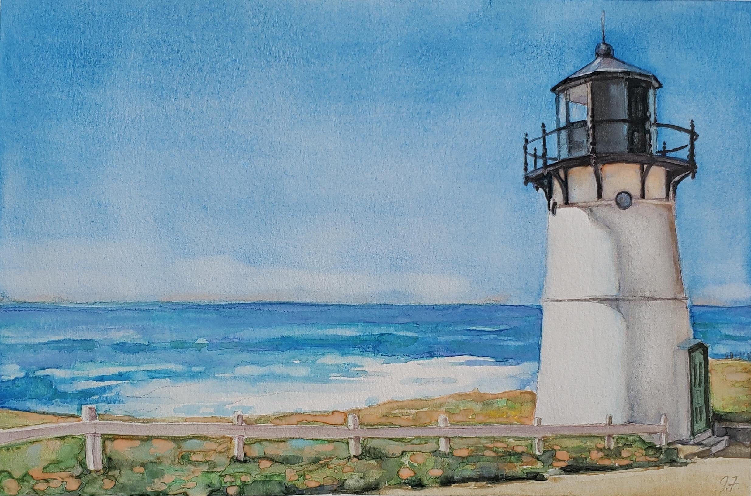 Lighthouse Painting, Lighthouse Art, Beach Art, Beach Painting, Pt ...