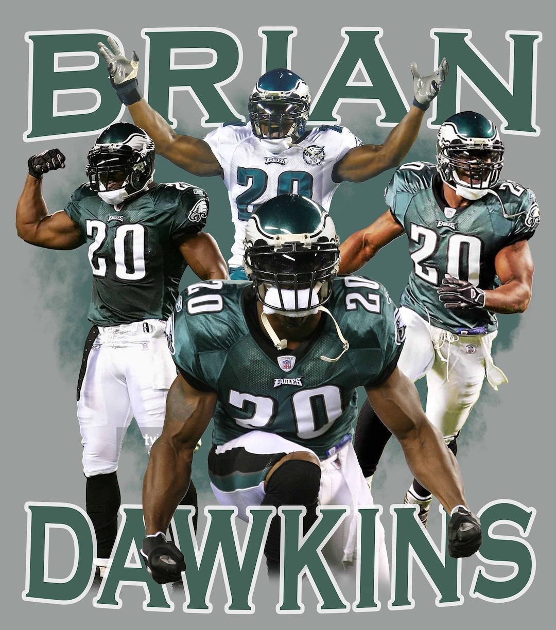 Brian Dawkins Png , Ready to Print, Printable Design, Artist, 90s ...