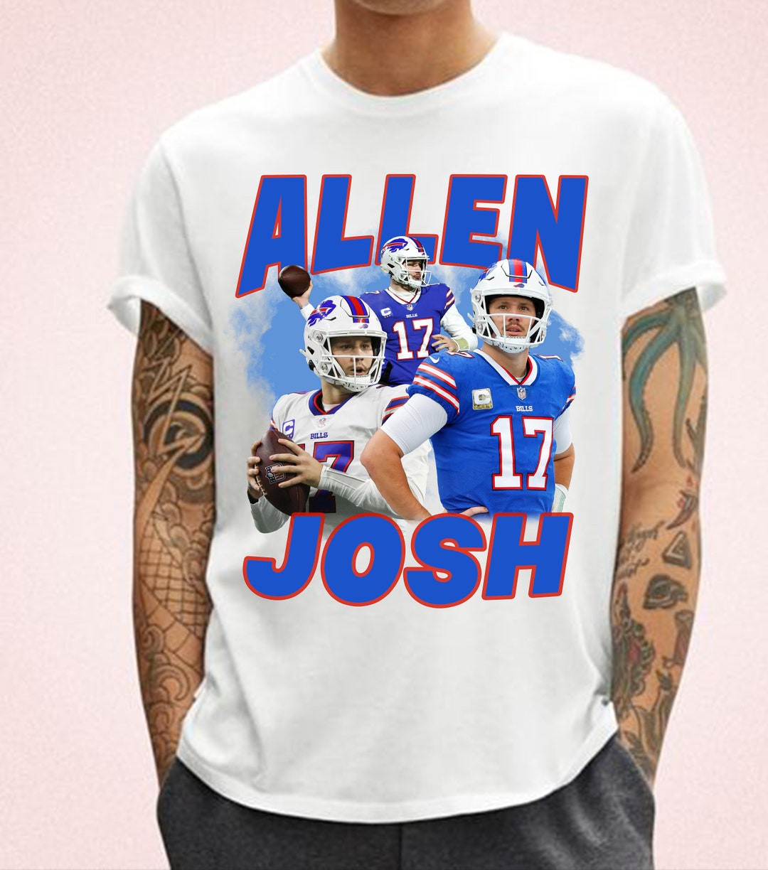 Josh Allen PNG Shirt Design PNG Tee Shirt Vector Shirts Png - Etsy