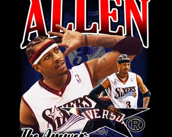 Allen Iverson Design PNG Digital Instant Download - Etsy