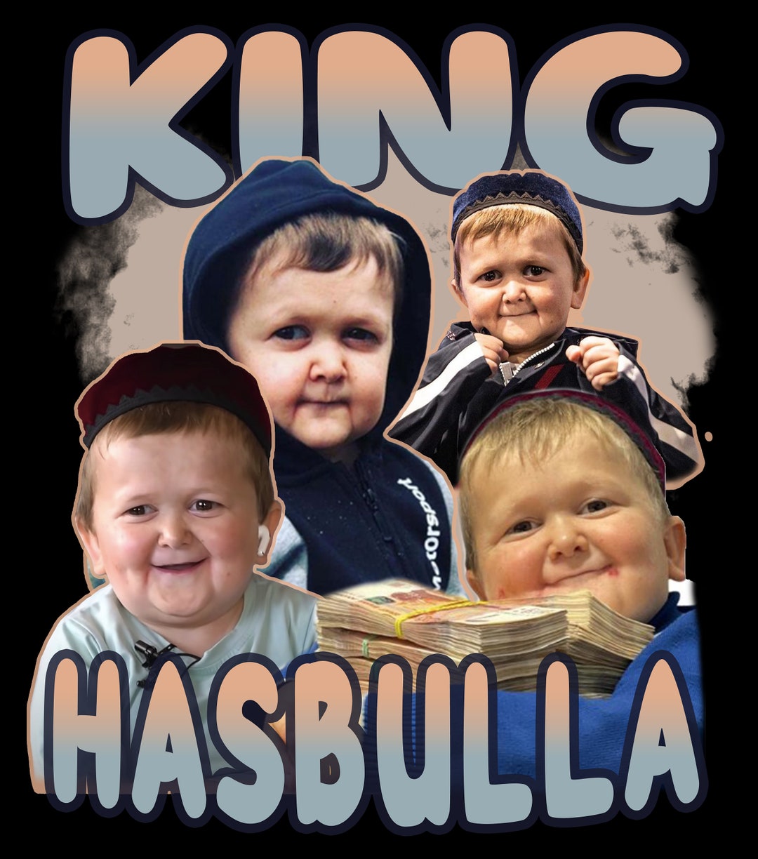 King Hasbulla Wpng Svg Png T-shirt Design Downloadable File. - Etsy