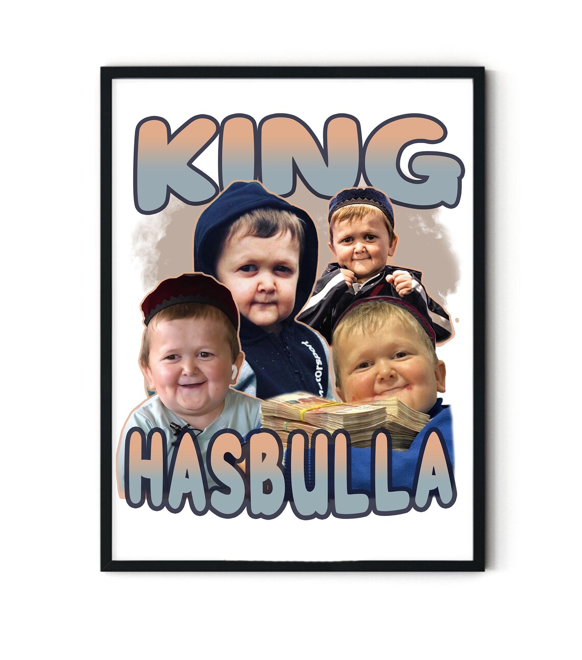 King Hasbulla Wpng Svg Png T-shirt Design Downloadable File. - Etsy