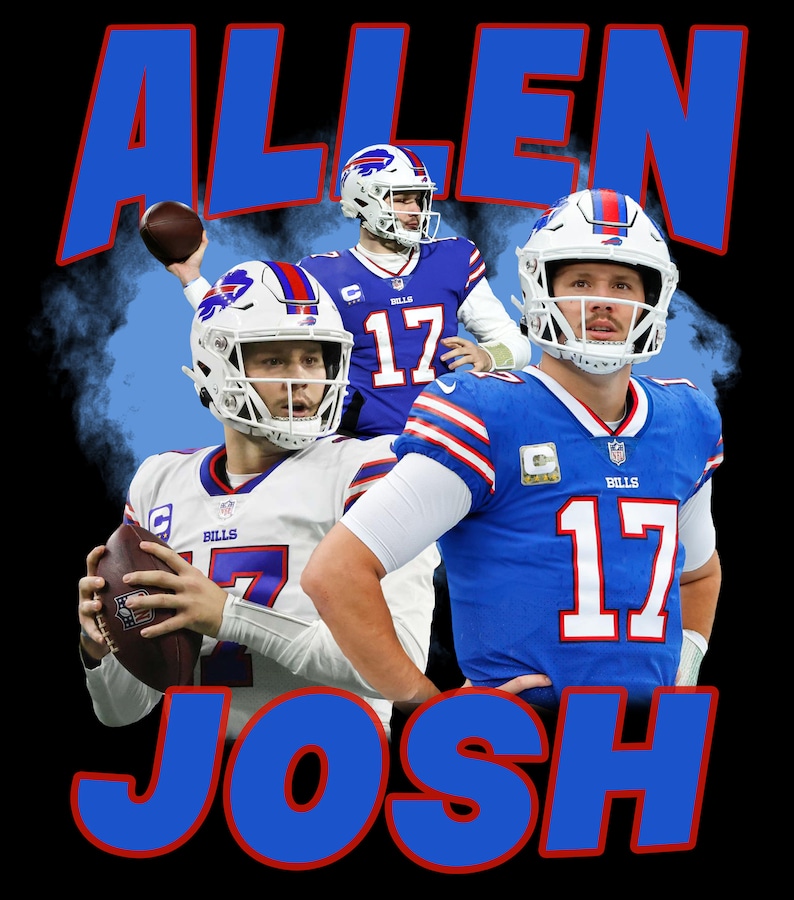 Josh Allen PNG, Shirt Design PNG Tee Shirt Vector Shirts Png, Printable ...