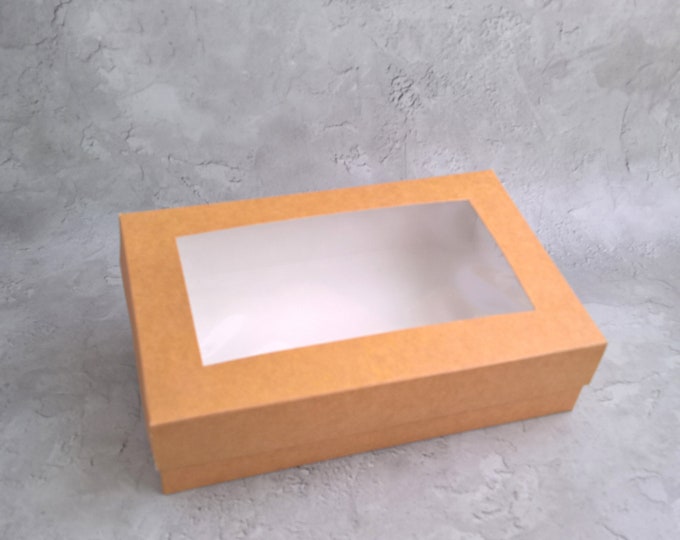 Cardboard Transparent Boxes With Lids 3.5''X4.7''X1.2'' İnch Sizes 10 ...