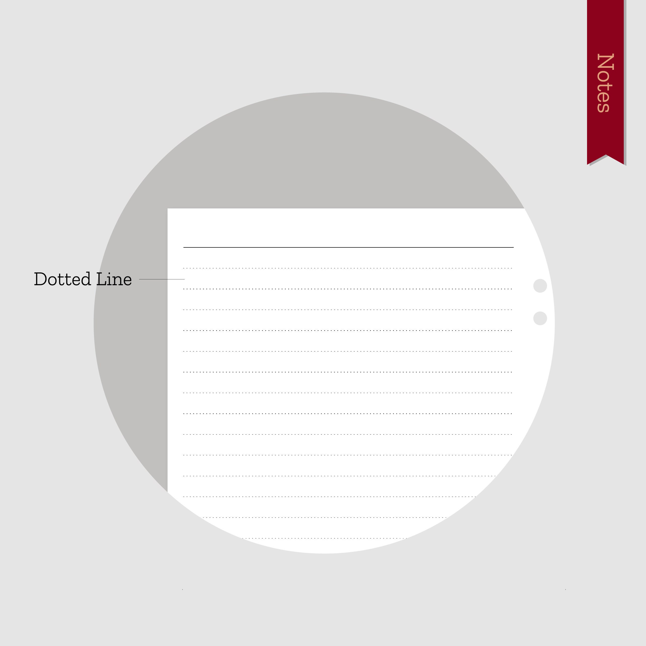 A5 Notes | Dotted Line Notes, Printable Planner Inserts, Printable ...