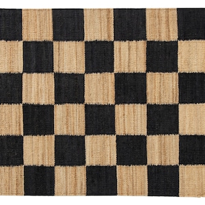 Checkered Hart Jute Rug - Etsy