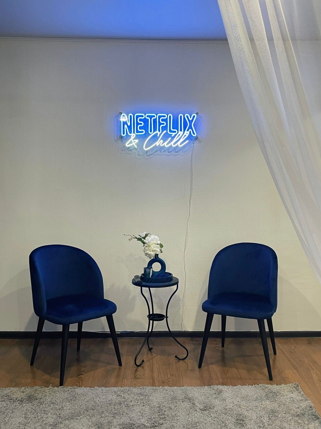 Neon Sign Netflix and Chill, for the Bedroom, for the Recreation Area ...