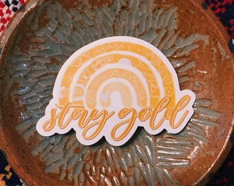 Stay Gold Sticker | Etsy