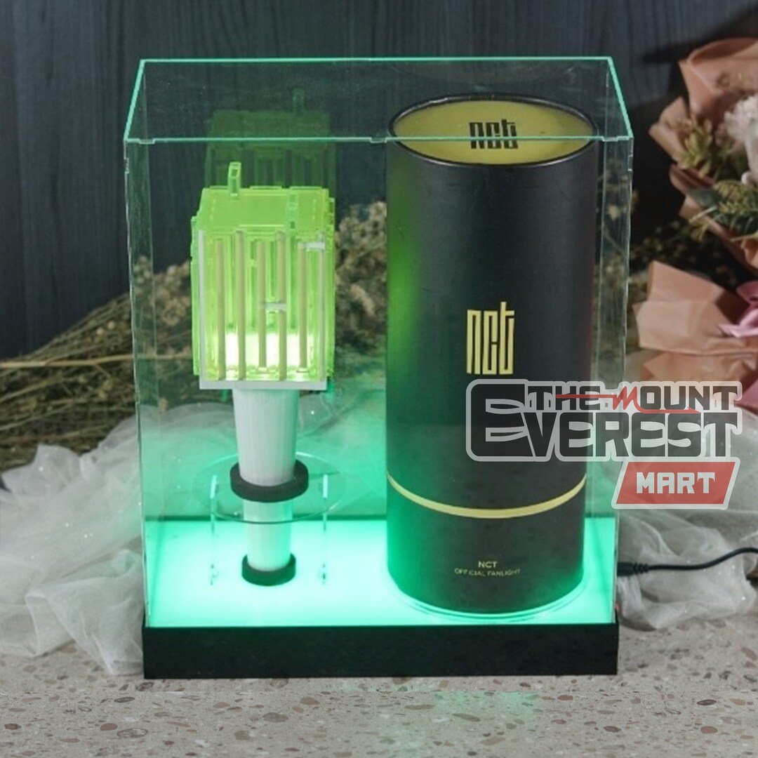 Lightstick Display Case Acrylic Material Model Double With Lamp Rack ...