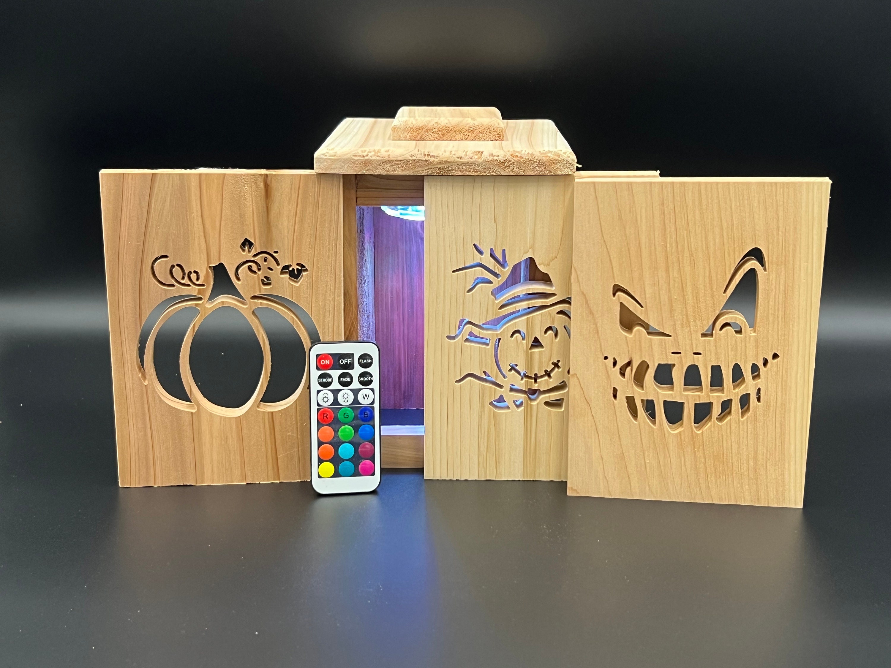 Wood Holiday Lantern! Interchangeable Faces for Multiple Holidays ...