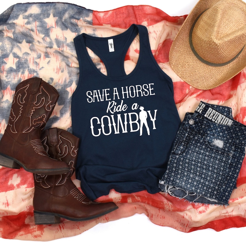 Cowboy Tank Top - Etsy