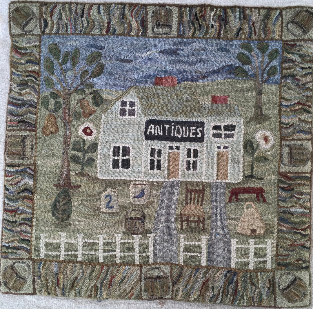 Antique Shop Rug Hooking Pattern 36x38 - Etsy