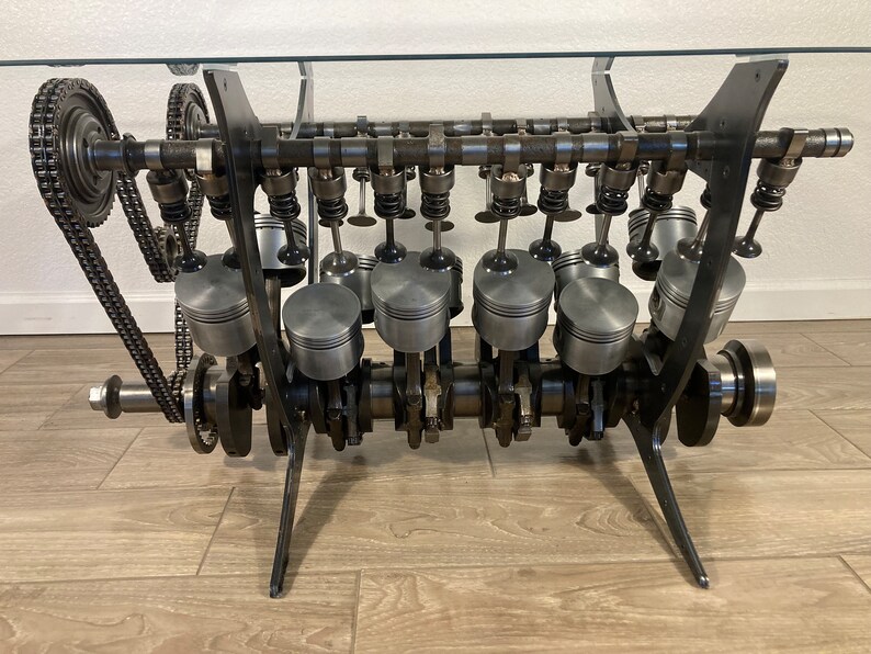 Jaguar XJS V12 Engine Internals Coffee Table Man Cave Automotive Gear ...