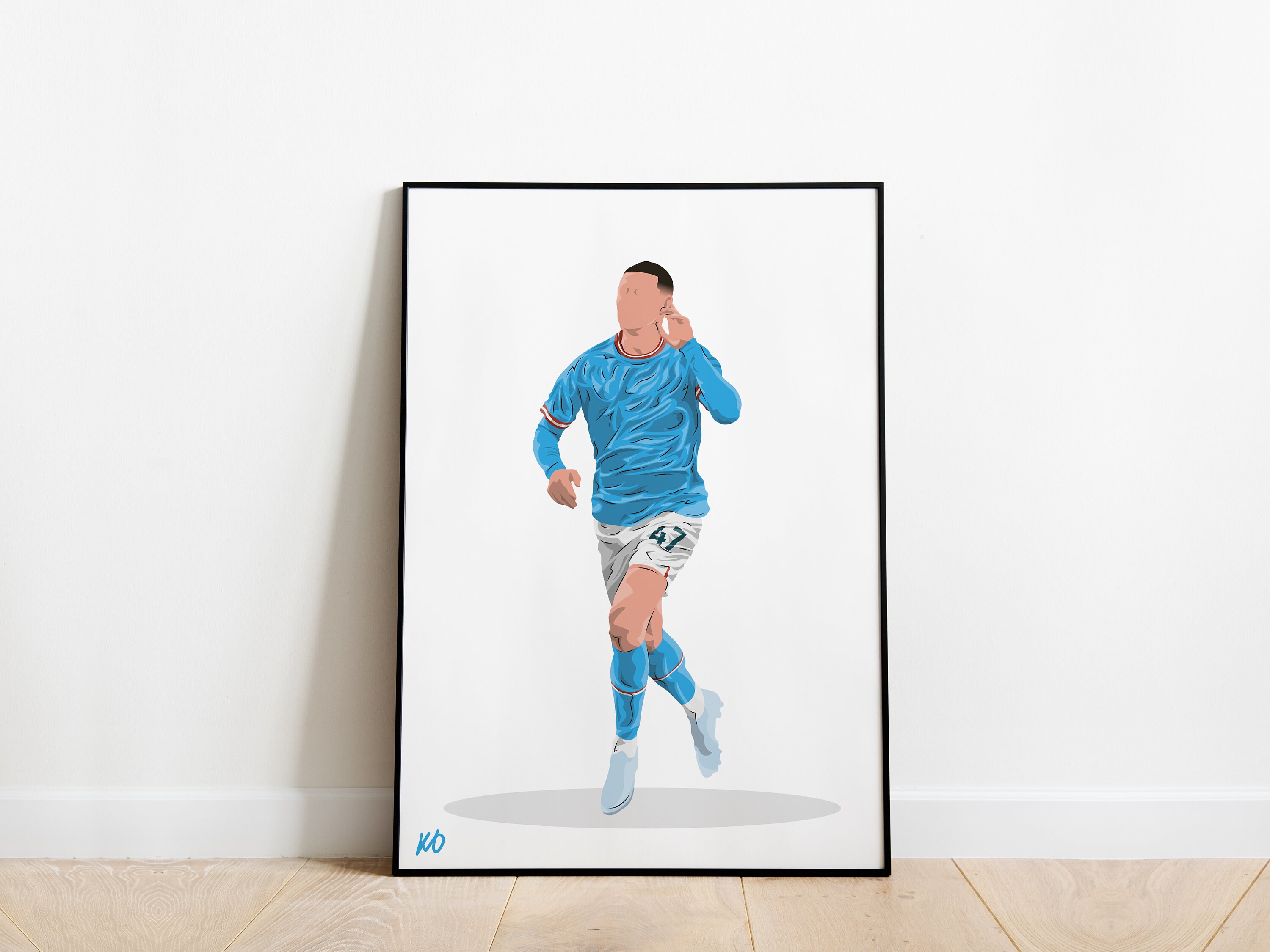 Phil Foden Man City Football Poster Print A3 / A4 / A5 Wall - Etsy