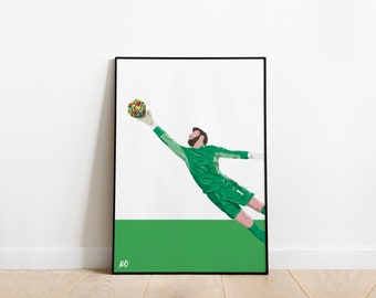 David De Gea Portrait Print A5/A4/A3 - Etsy