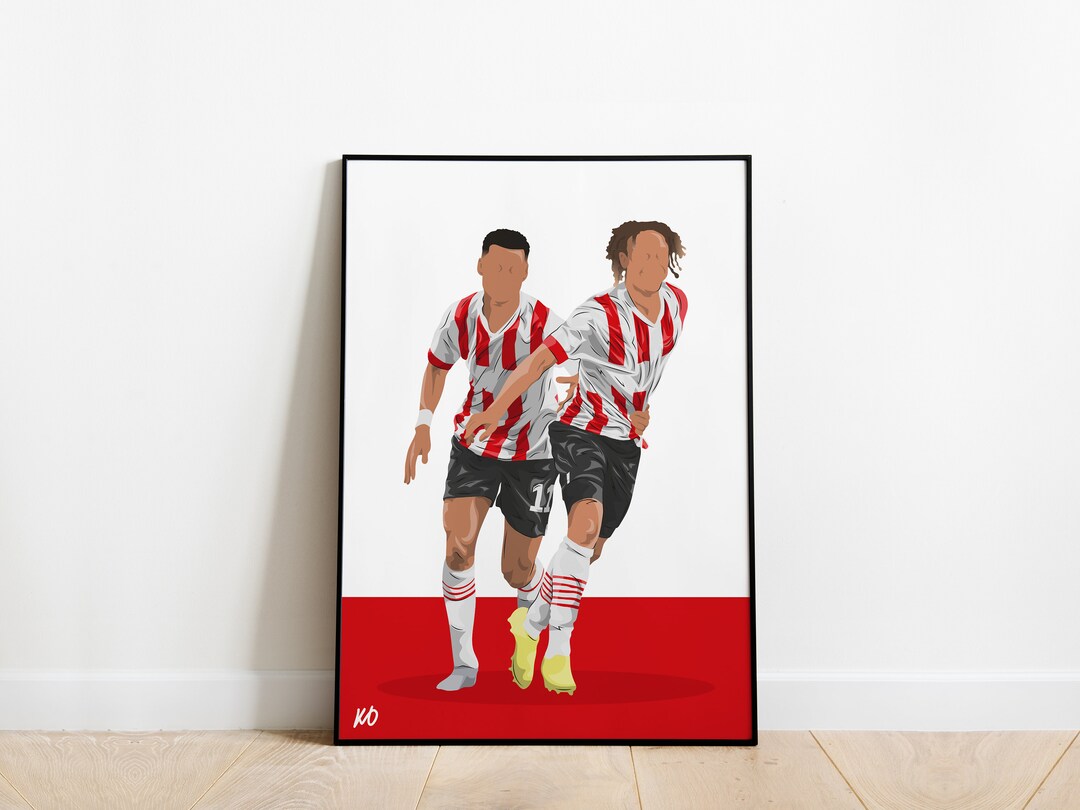 Cody Gakpo, Xavi Simons PSV Eindhoven Football Poster Print Wall Art ...