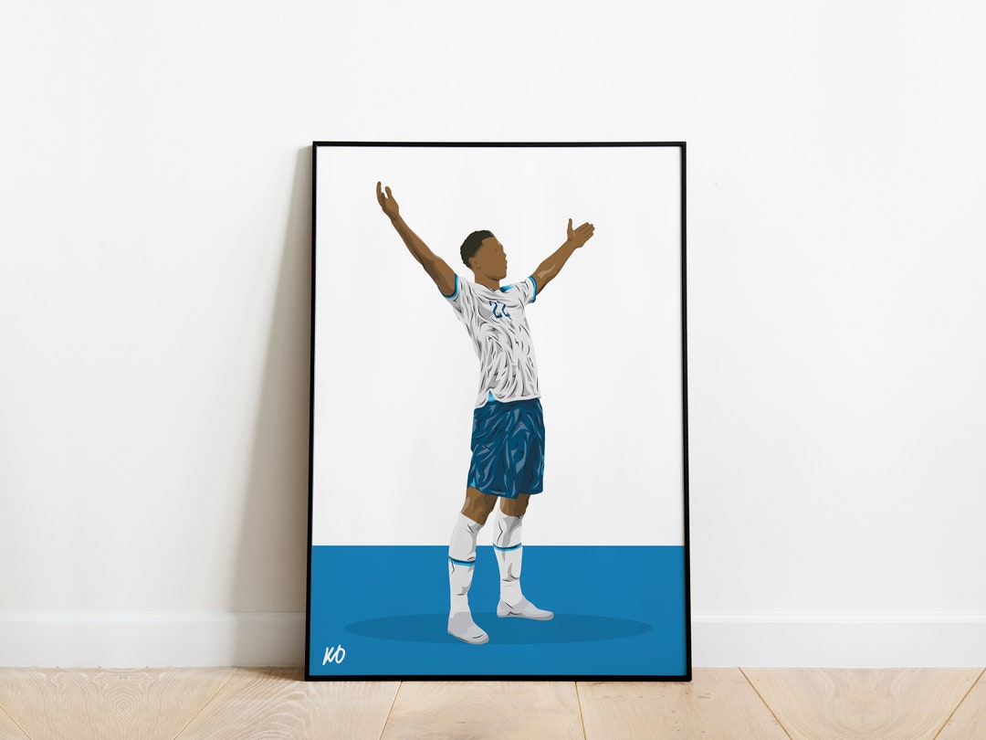 Jude Bellingham England World Cup Football Poster Print A3 / A4 / A5 ...