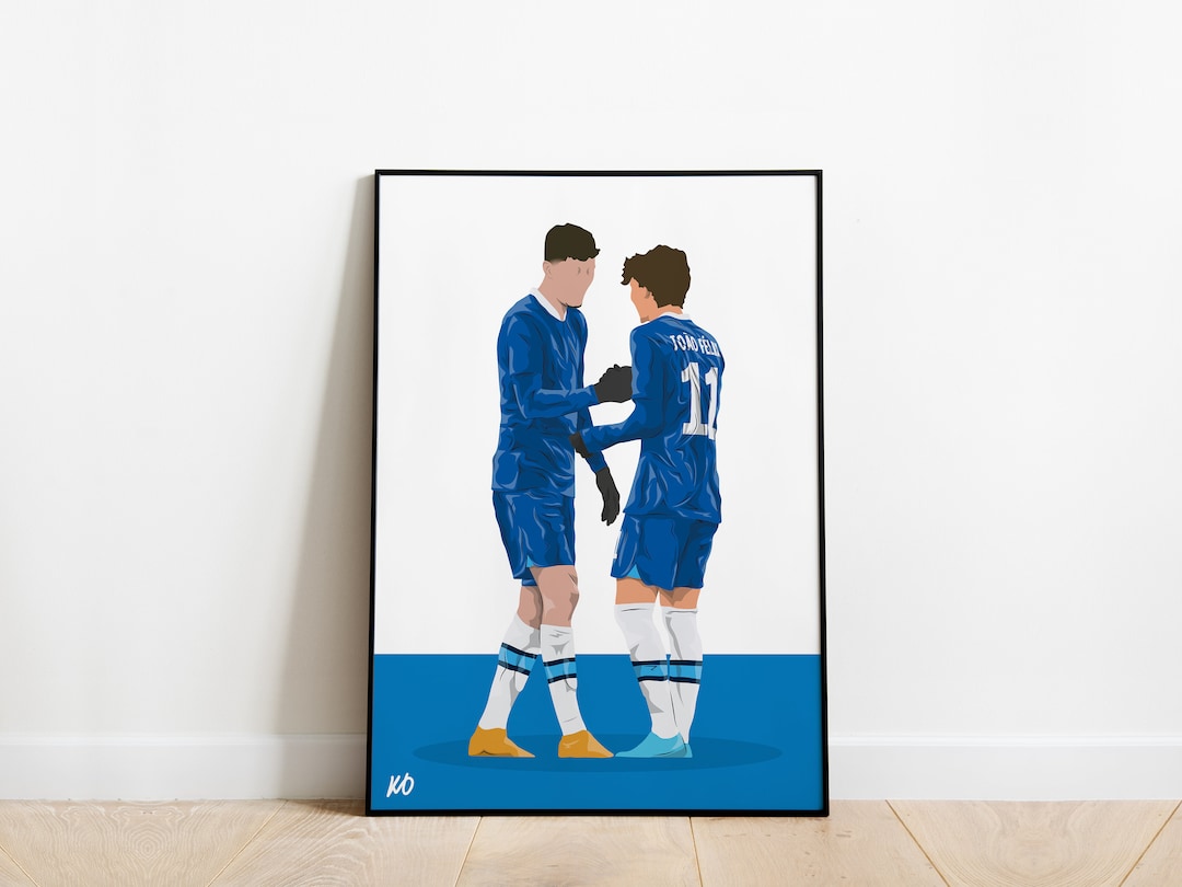 Kai Havertz, Joao Felix Chelsea Football Poster Print A3 / A4 / A5 Wall ...