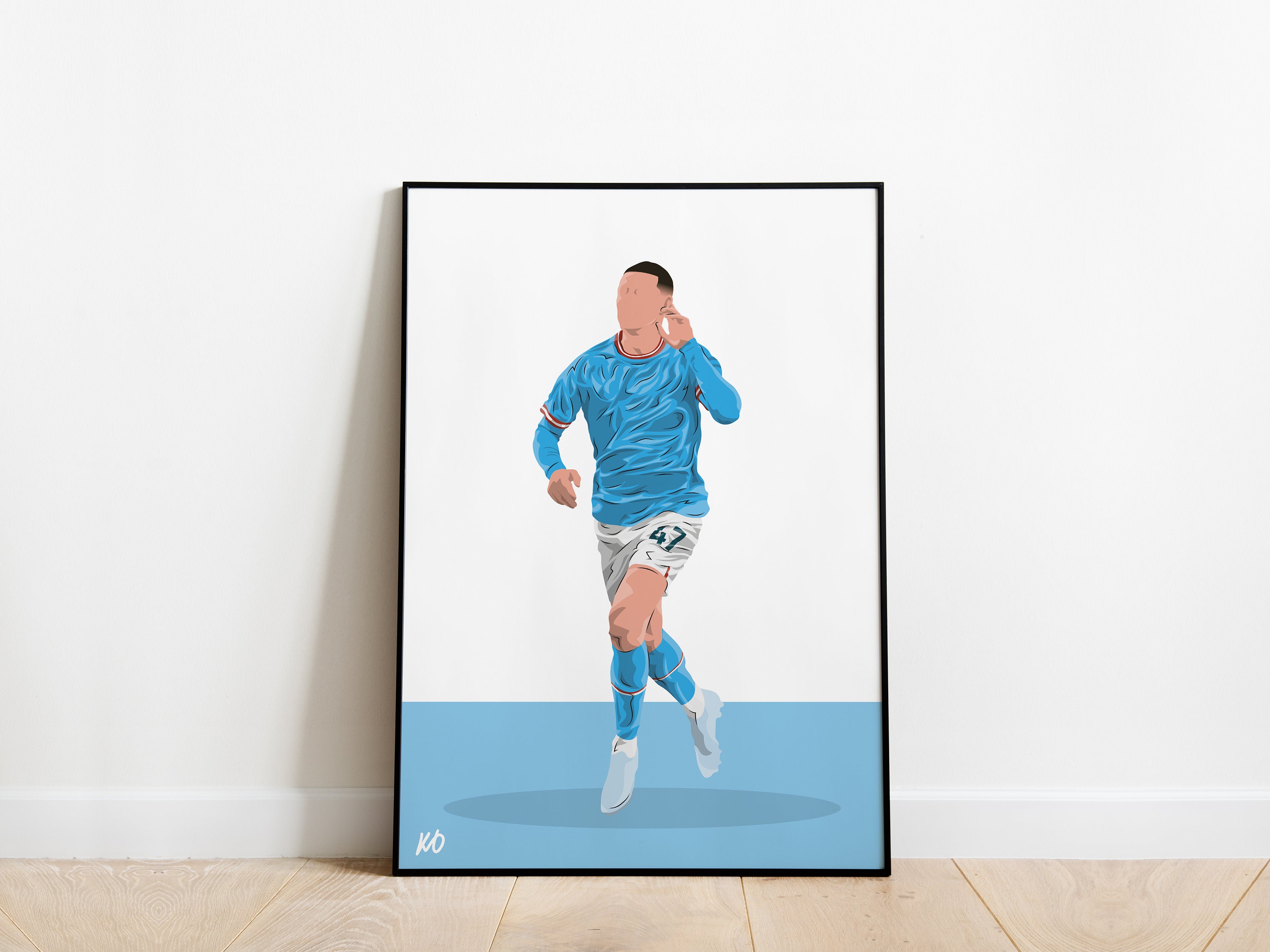 Phil Foden Man City Football Poster Print A3 / A4 / A5 Wall - Etsy