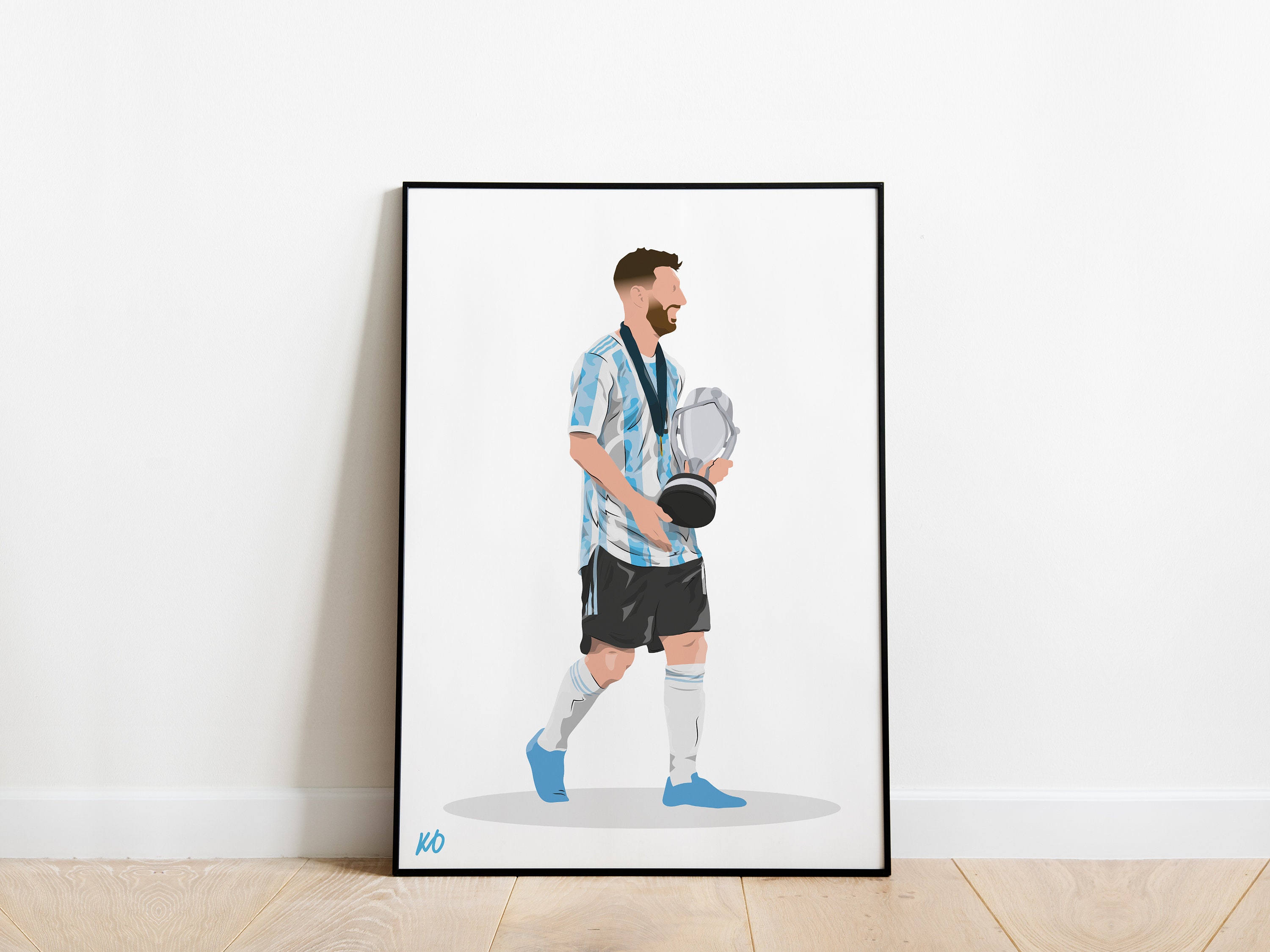 Lionel Messi Argentina Legend Football Poster Print A3 / A4 / - Etsy