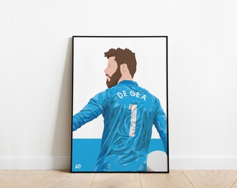 David De Gea Portrait Print A5/A4/A3 - Etsy