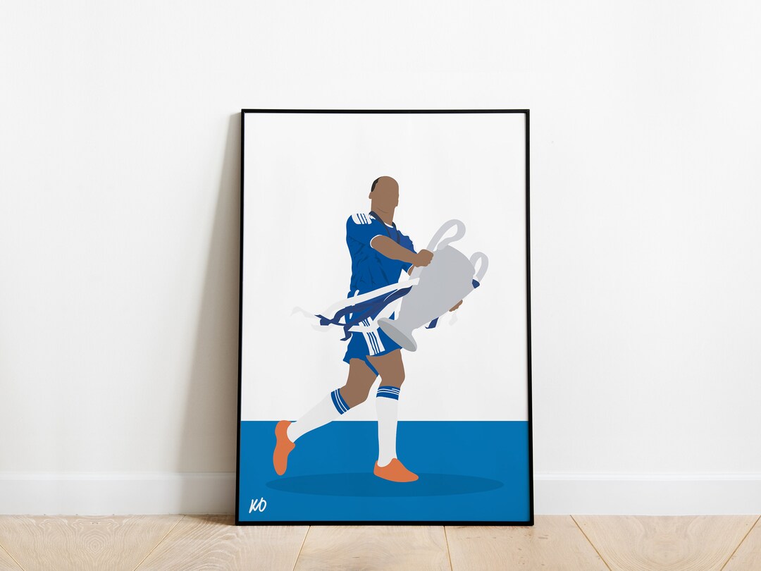 Didier Drogba Chelsea Icon Football Poster Print A3 / A4 / A5 Wall Art ...