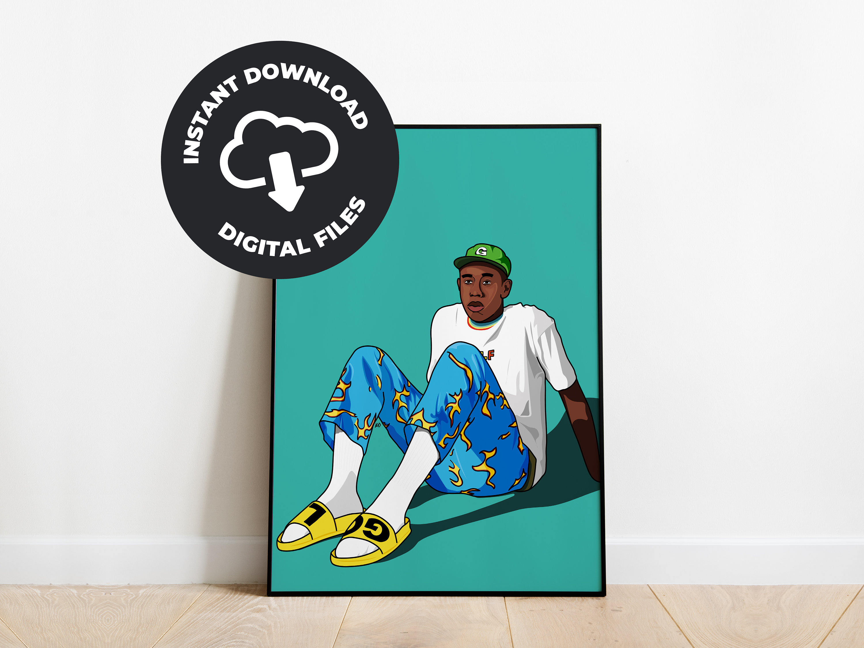 Tyler the Creator Inspired Art Digital Download Poster - Etsy